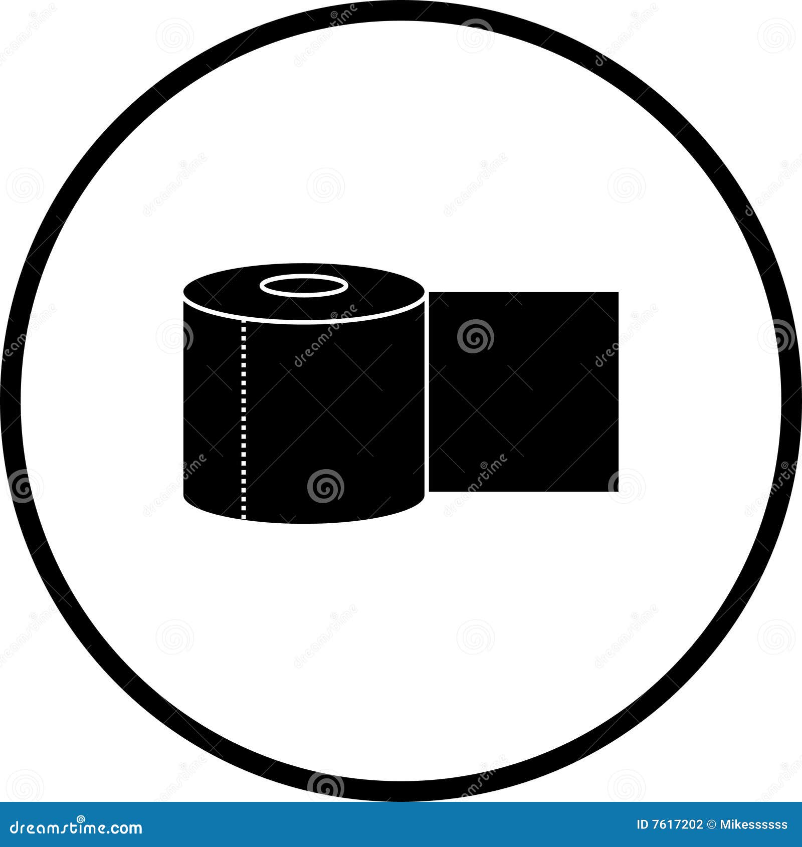 Bathroom Paper Roll Vector Symbol Stock Vector - Illustration of icon ...