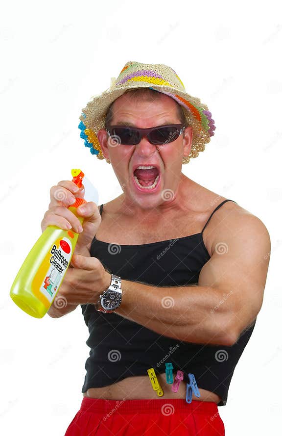 Bathroom Rambo stock photo. Image of athlete, rambo, cleaner - 2213974