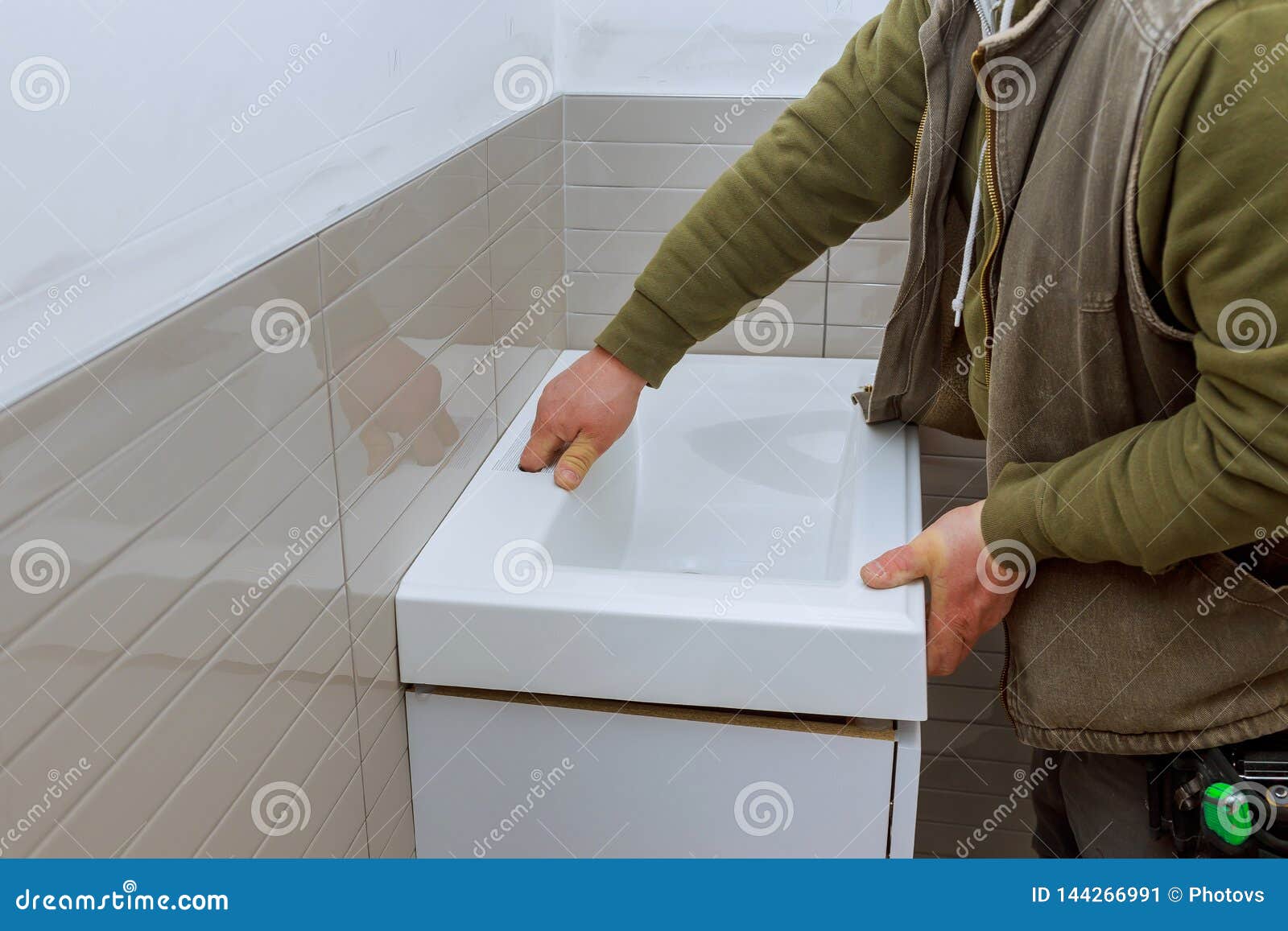 A Bathroom Remodel Counter Tap Bathroom Vanity Cabinets To Completion ...