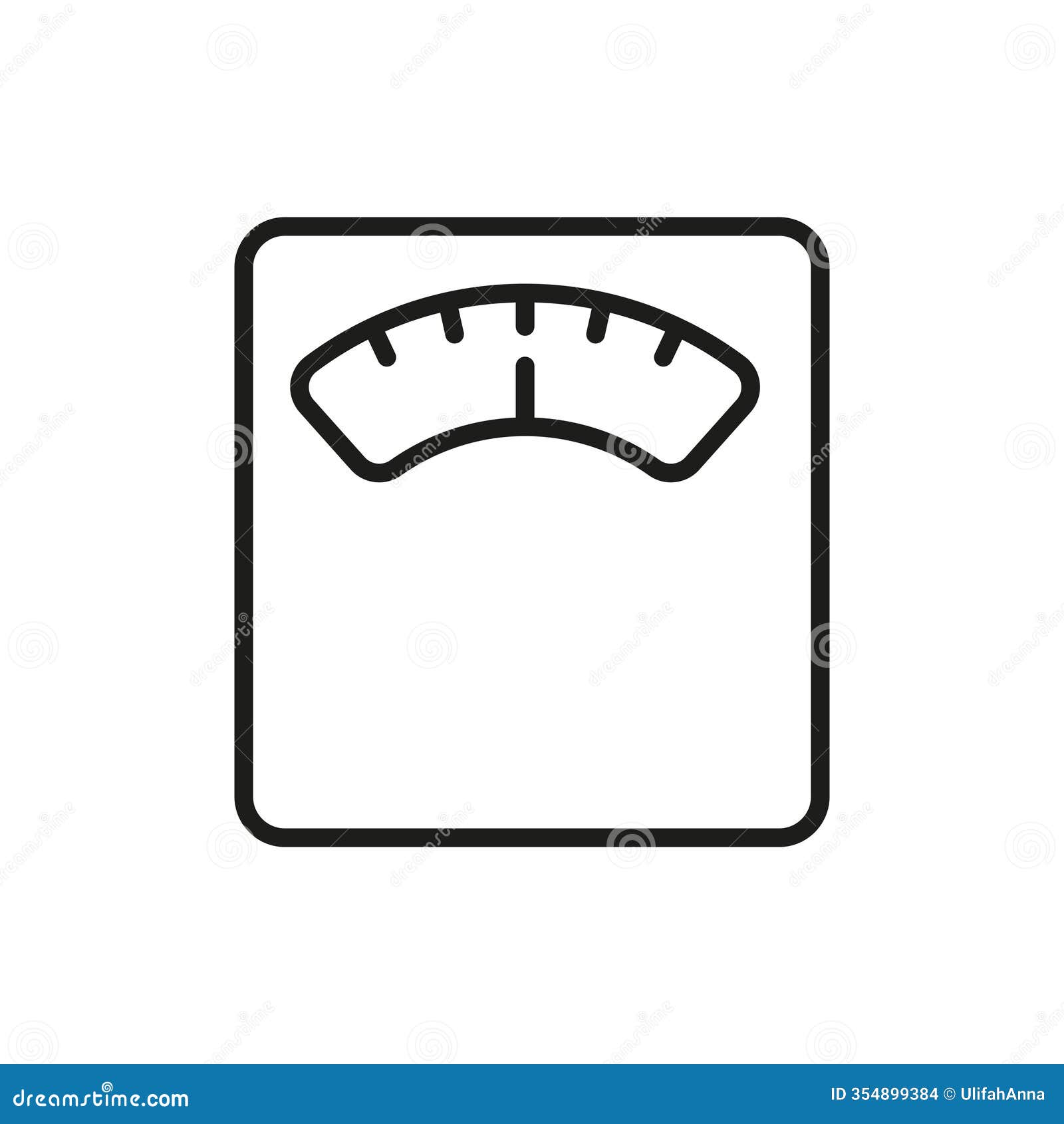 Bathroom Scale Icon Vector Basic Design Simple and Modern Stock ...