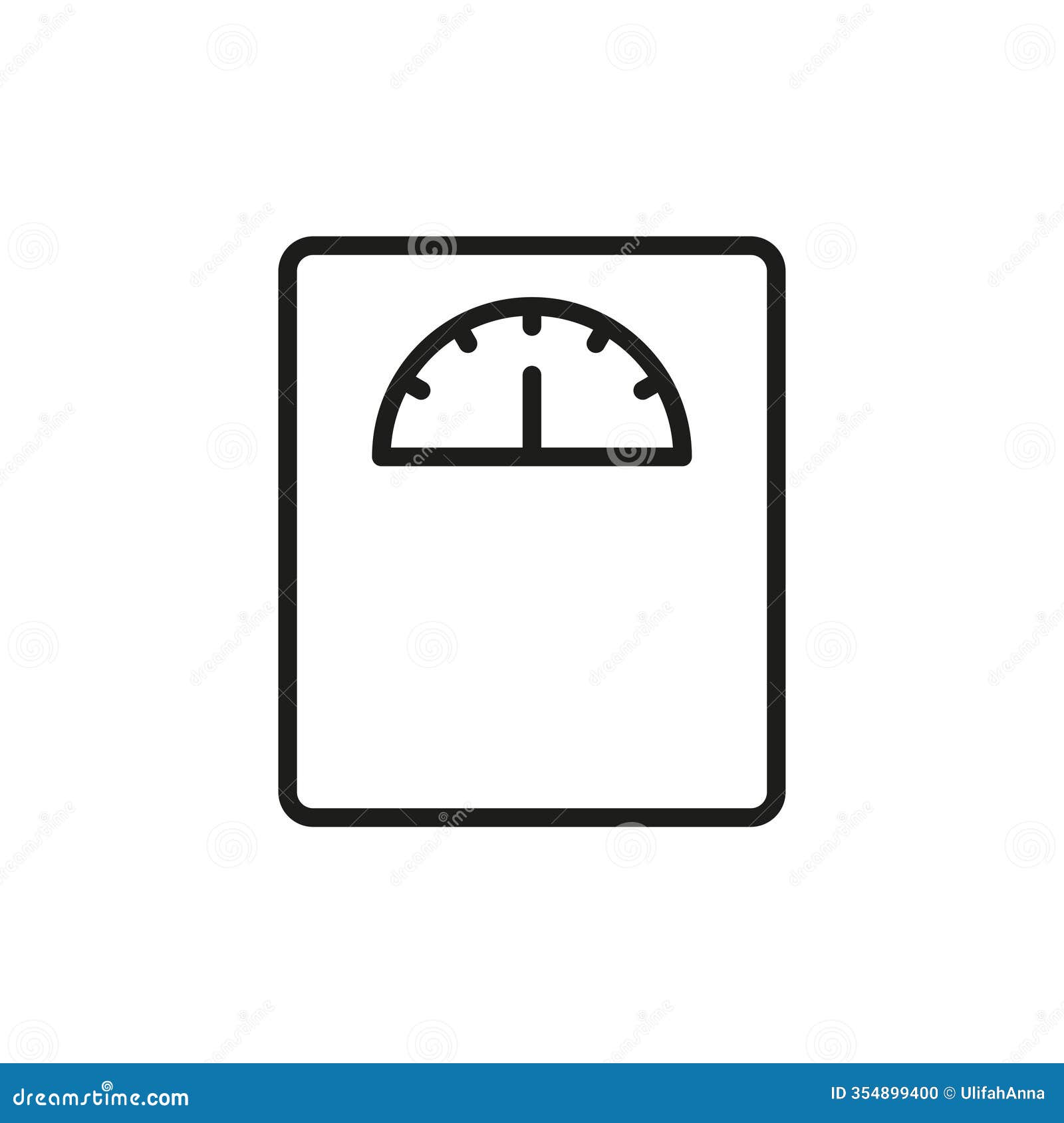 Bathroom Scale Icon Vector Basic Design Simple and Modern Stock ...