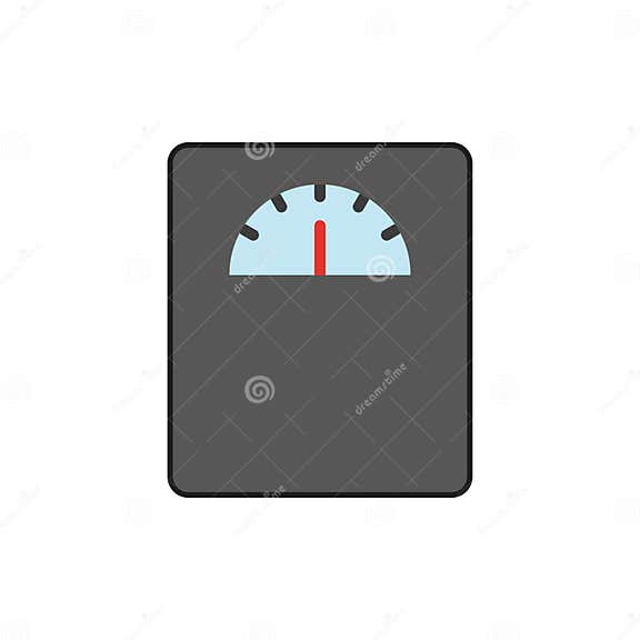 Bathroom Scale Icon Vector Basic Design Simple and Modern Stock ...