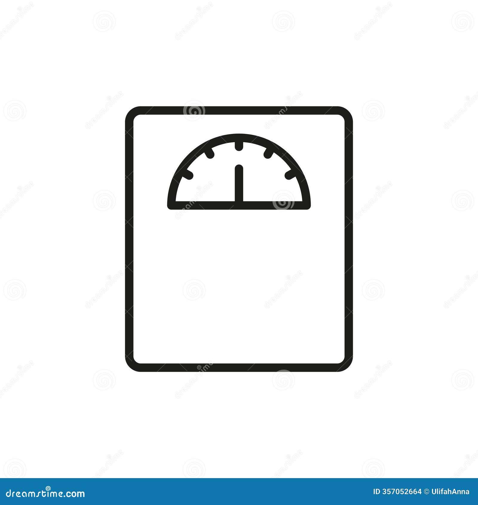 Bathroom Scale Icon Vector Basic Design Simple and Modern Stock ...