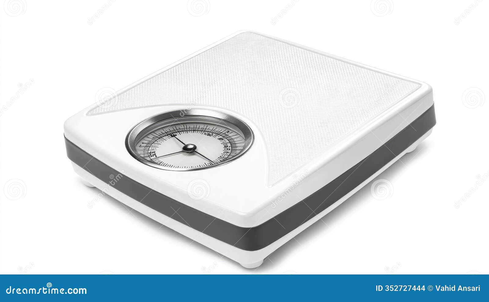 Bathroom Scale on White Background Stock Illustration - Illustration of ...