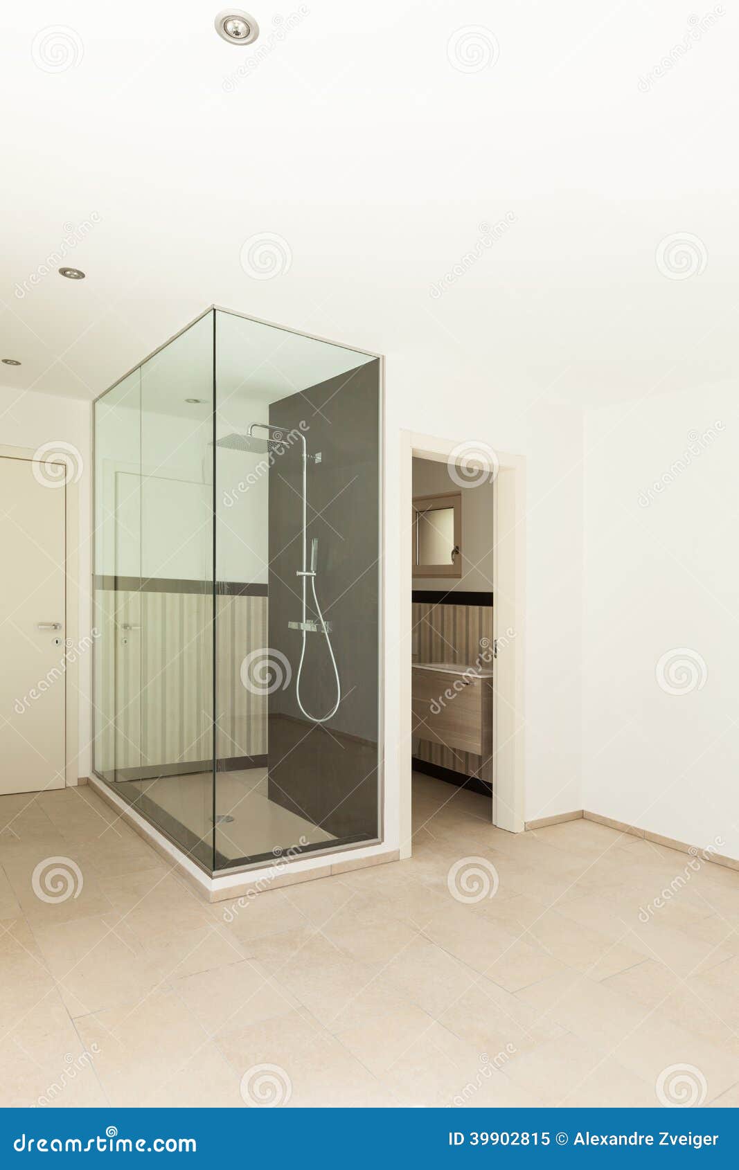 Bathroom, shower stock image. Image of architecture, empty - 39902815