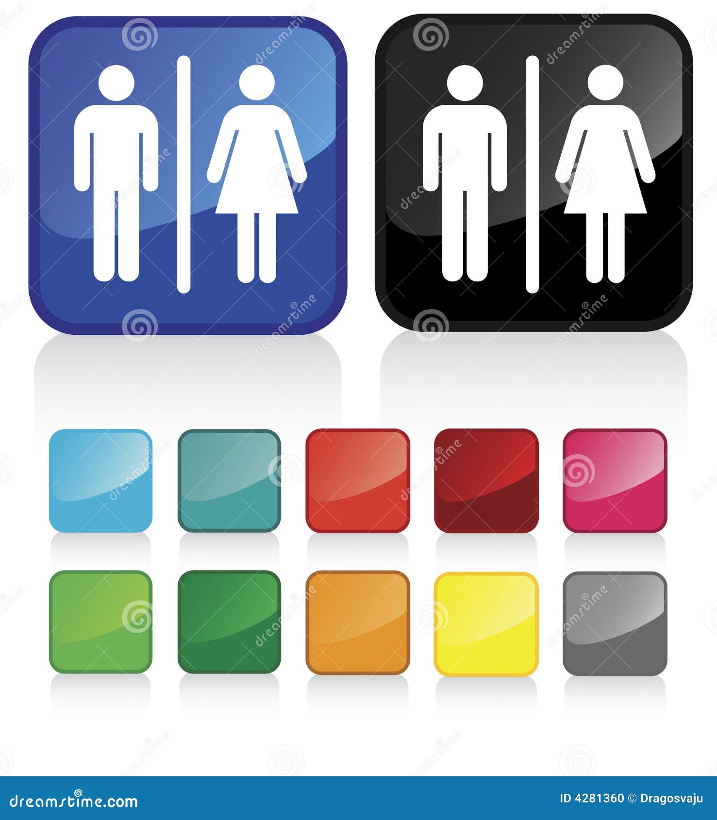 Bathroom signs 1 stock vector. Illustration of label, information - 4281360