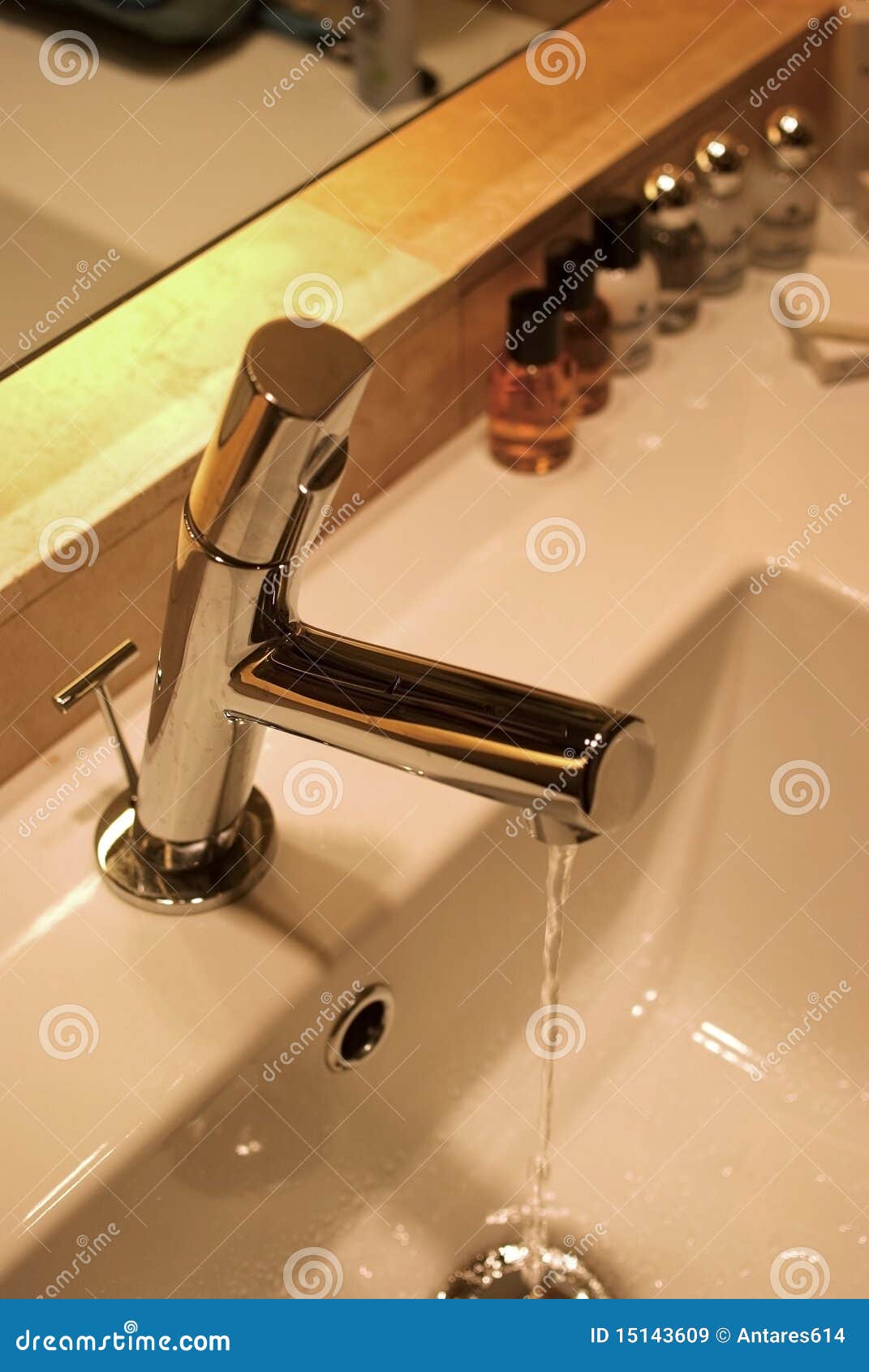 Bathroom sink stock image. Image of chrome, fitting, wash - 15143609
