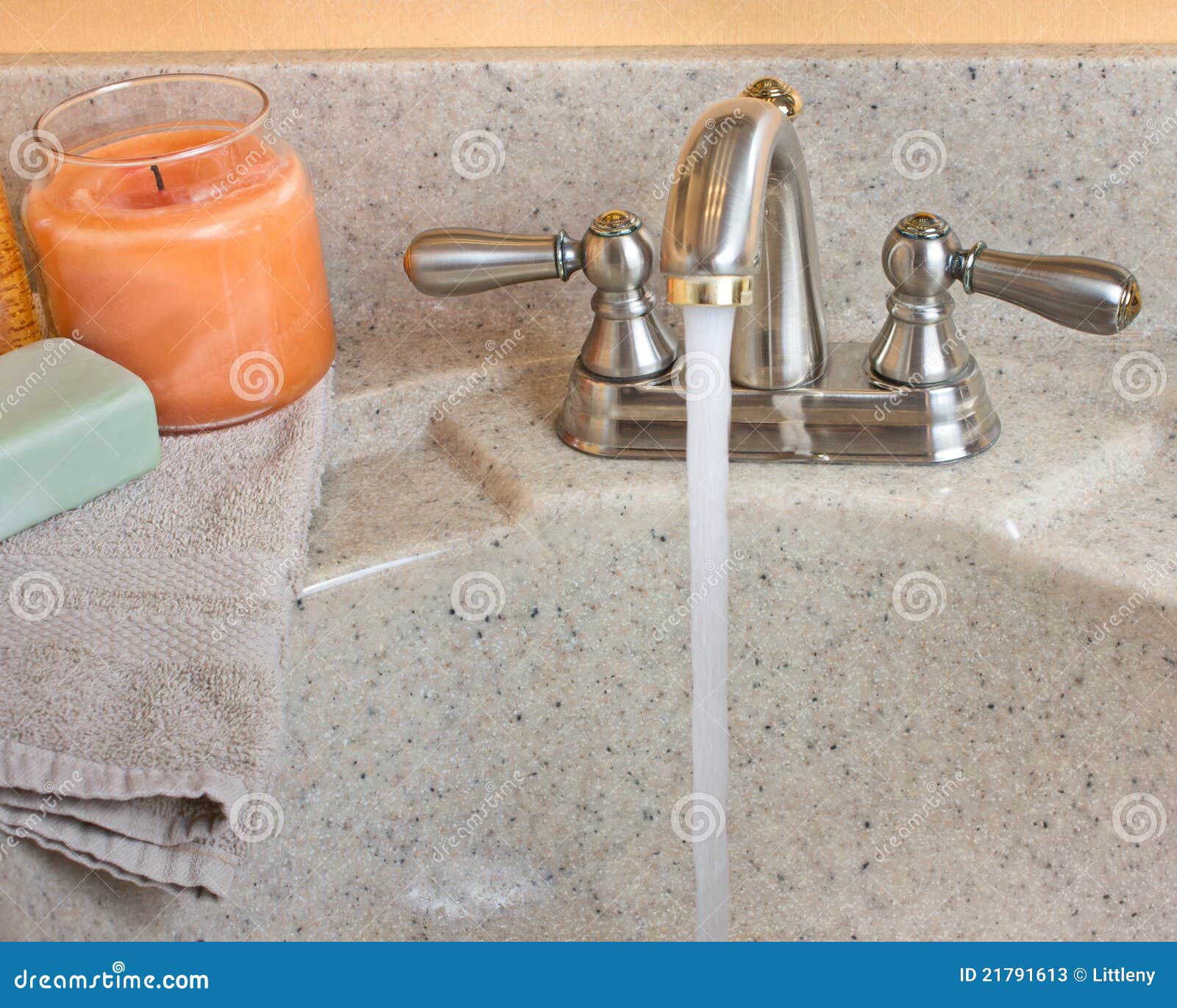 Bathroom Sink stock image. Image of metal, interior, stylish - 21791613