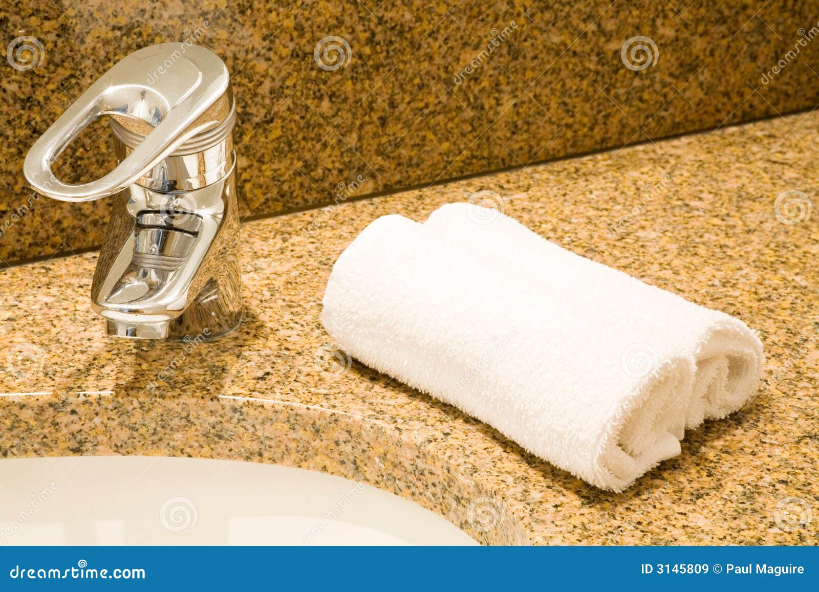 Bathroom sink stock image. Image of flannel, fresh, close - 3145809