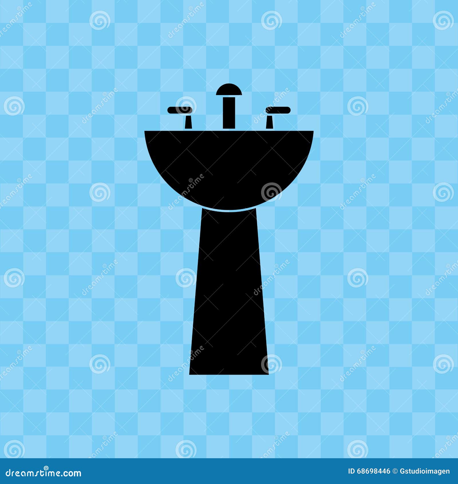Bathroom Sinks For Wash Hands And Face Set Vector | CartoonDealer.com ...