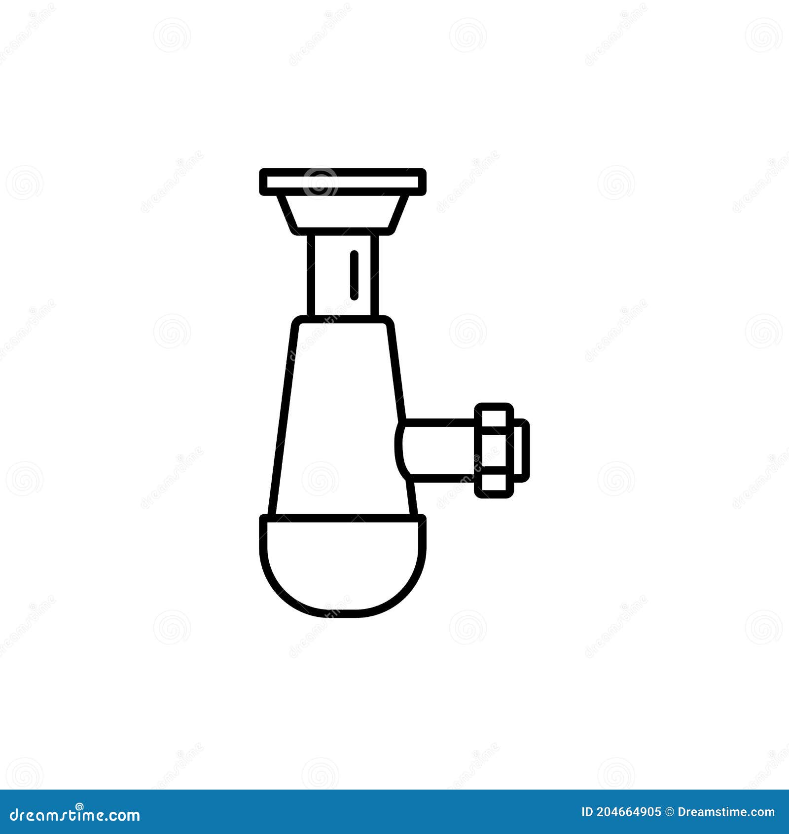 Bathroom Siphon Icon Element of Plumbing Icon for Mobile Concept and ...