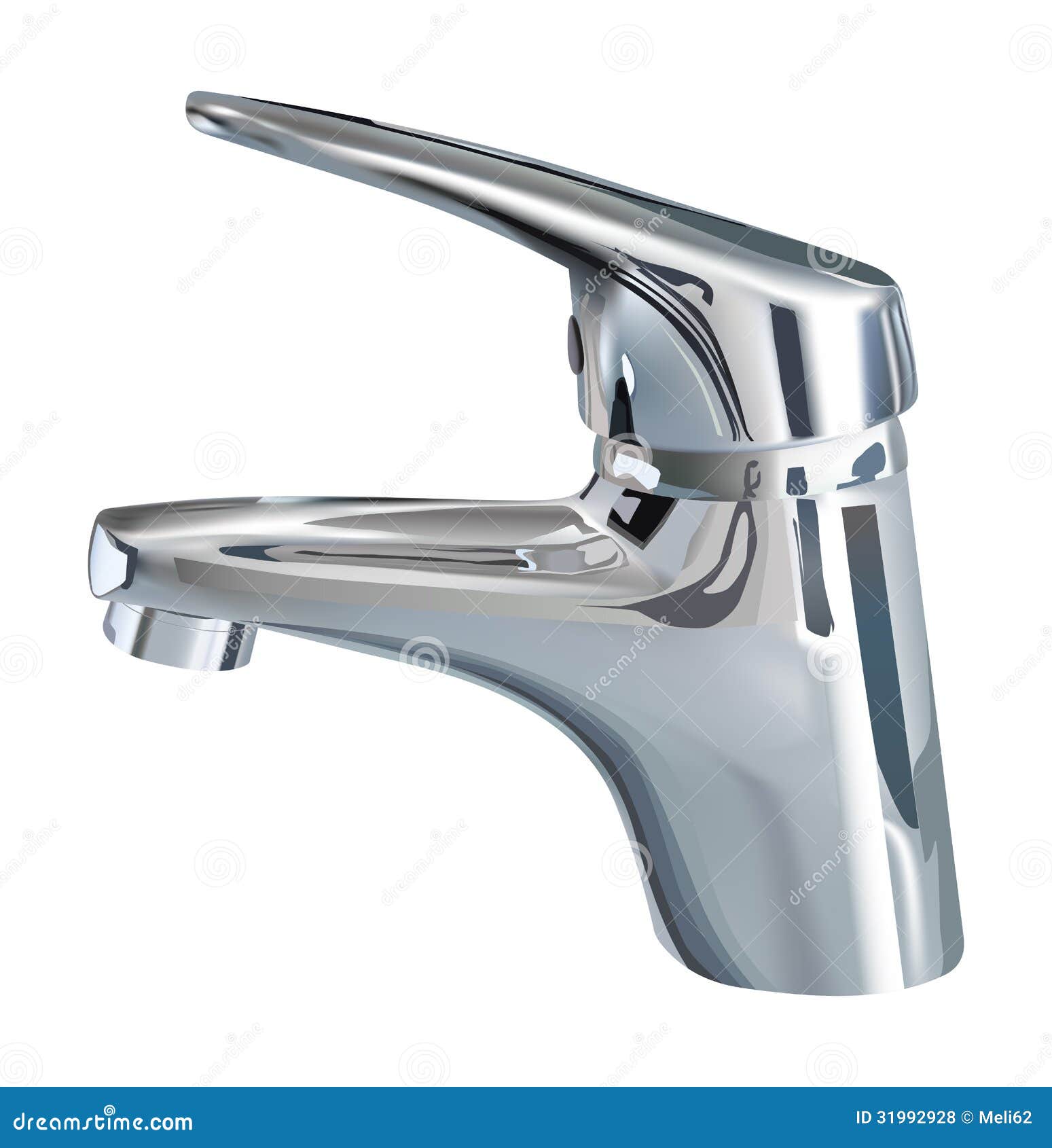 Bathroom tap stock vector. Illustration of steel, plumbing - 31992928