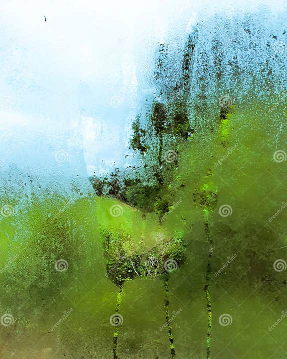 Bathroom Window Condensation with a Hand Print Stock Image - Image of ...