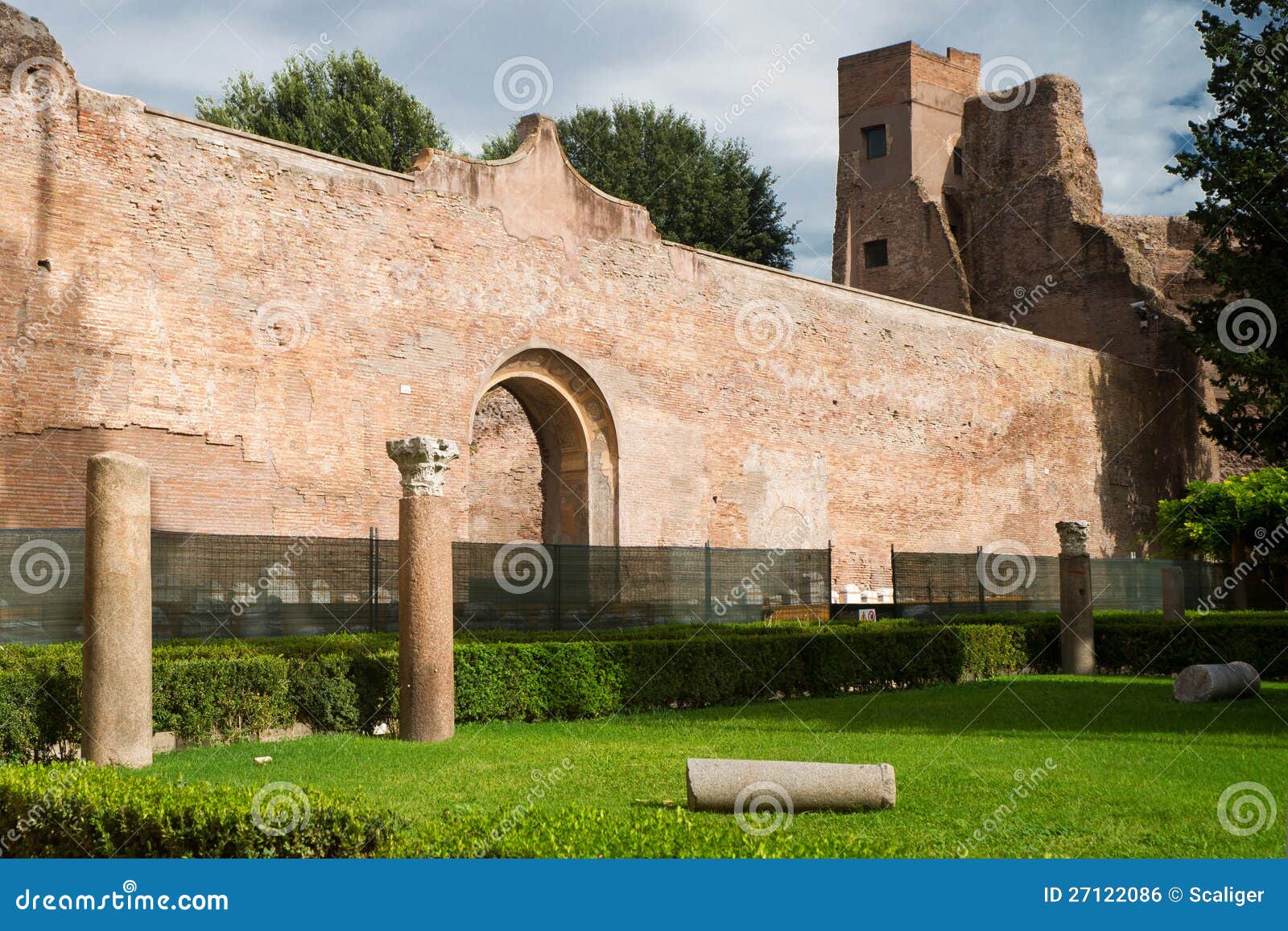 The Baths of Diocletian in Rome Stock Photo - Image of italy, monument ...