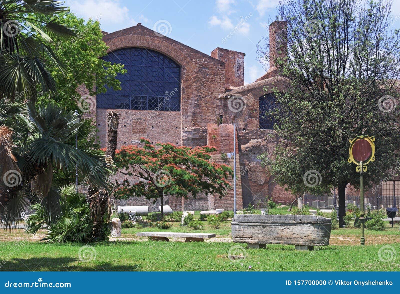 Baths of Diocletian in Rome Editorial Image - Image of ancient, italy ...