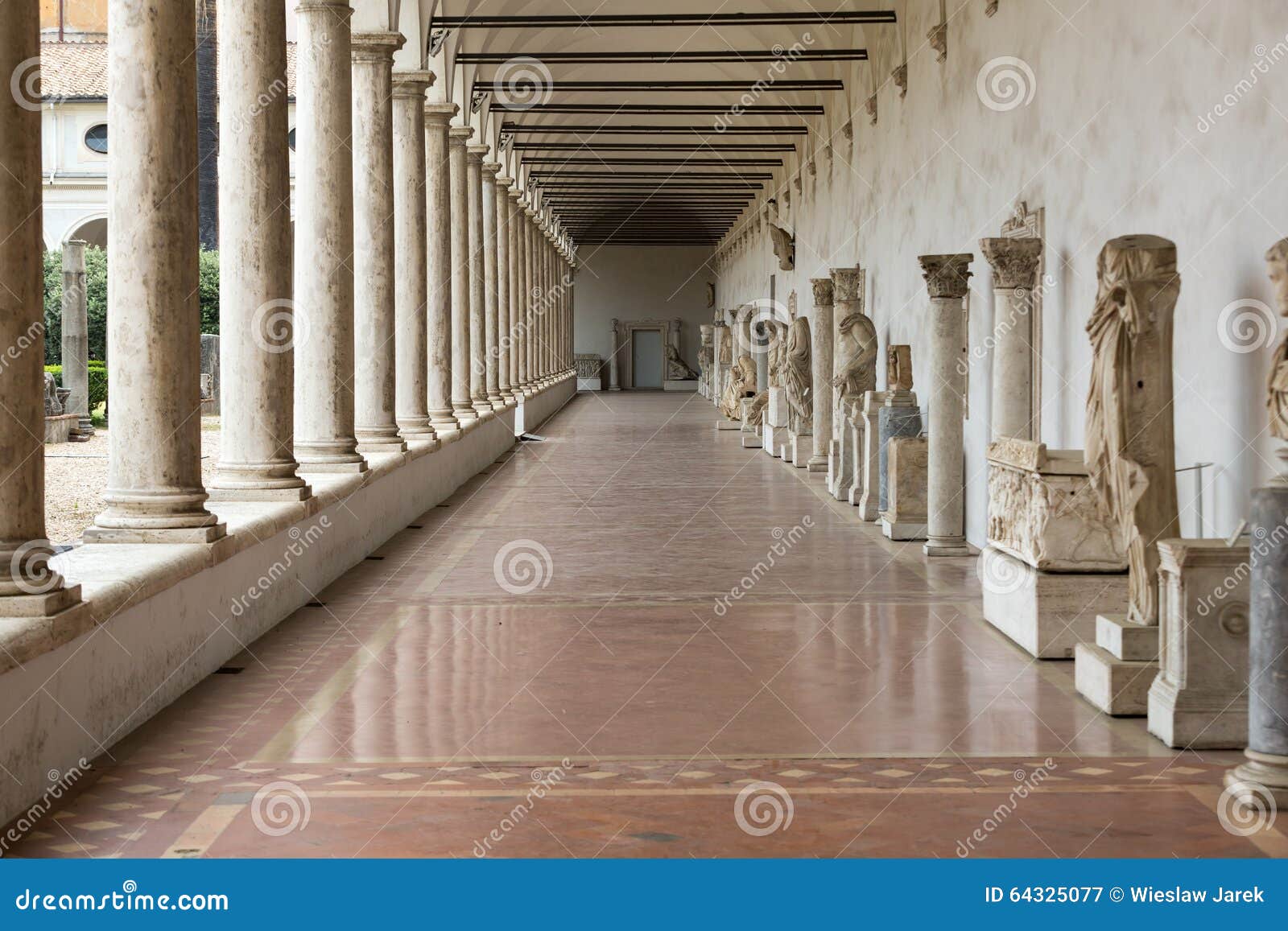 The Baths of Diocletian (Thermae Diocletiani) in Rome. Editorial ...