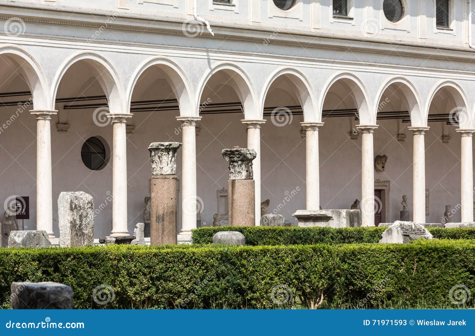 The Baths of Diocletian (Thermae Diocletiani) in Rome Editorial Stock ...
