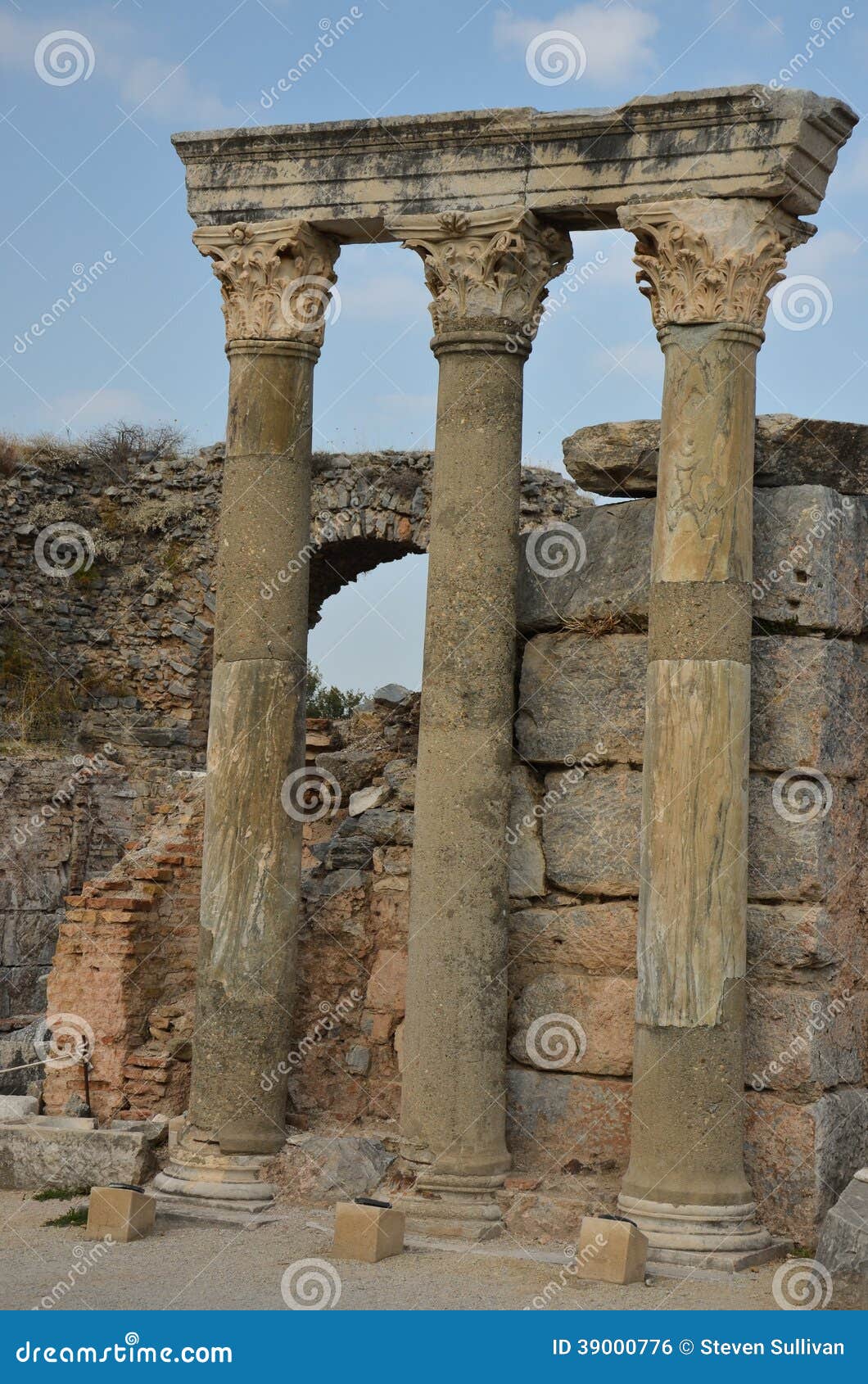 Baths of Scholastica, Ephesus Stock Photo - Image of turkey, stone ...