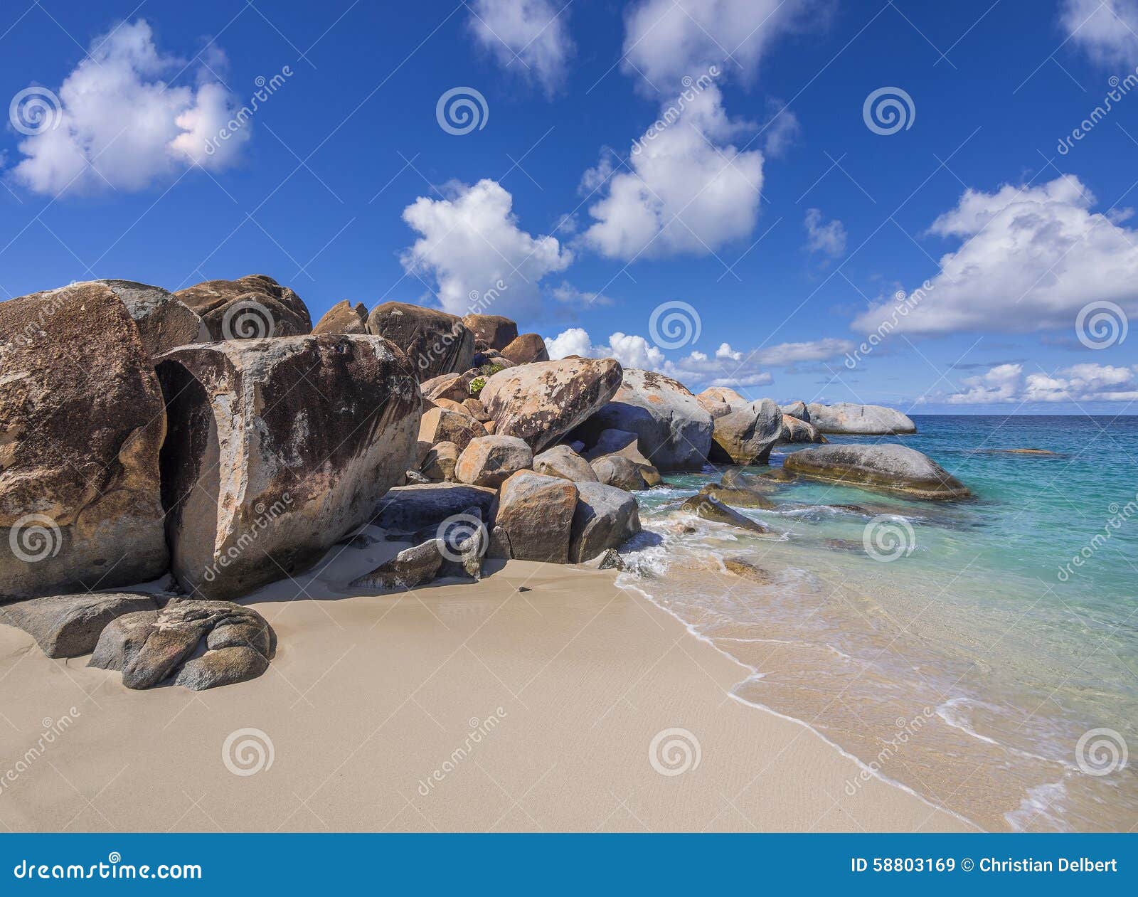 The Baths on Virgin Gorda stock image. Image of islands - 58803169