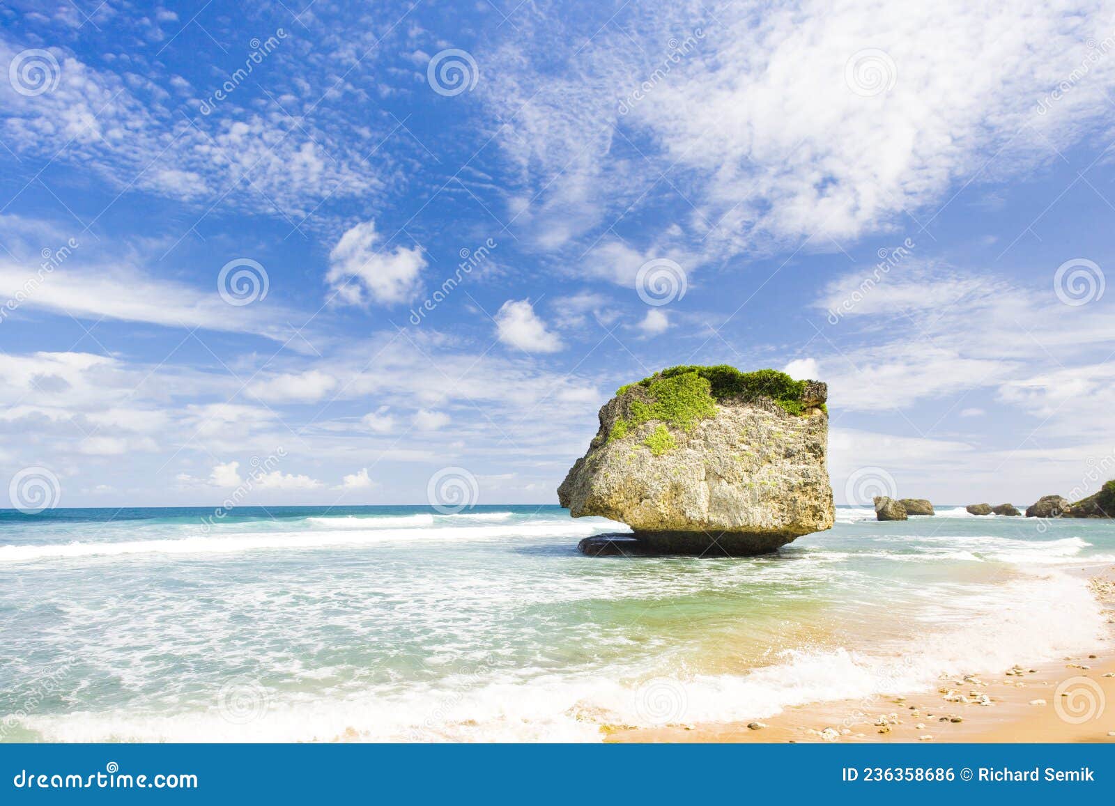 Bathsheba Coastal View From Hackleton`s Cliff In Barbados Royalty-Free ...