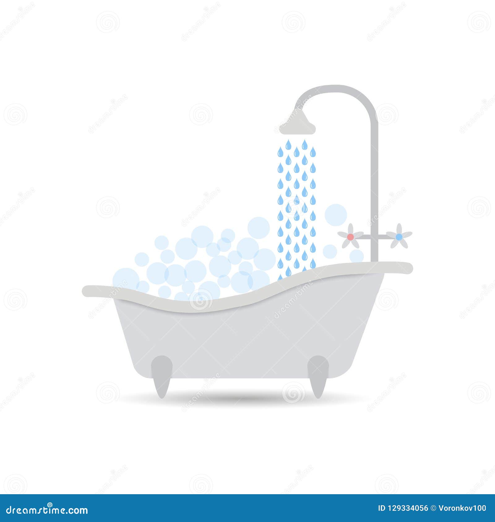 Bath. Vector Drawing Icon Sign | CartoonDealer.com #182328286