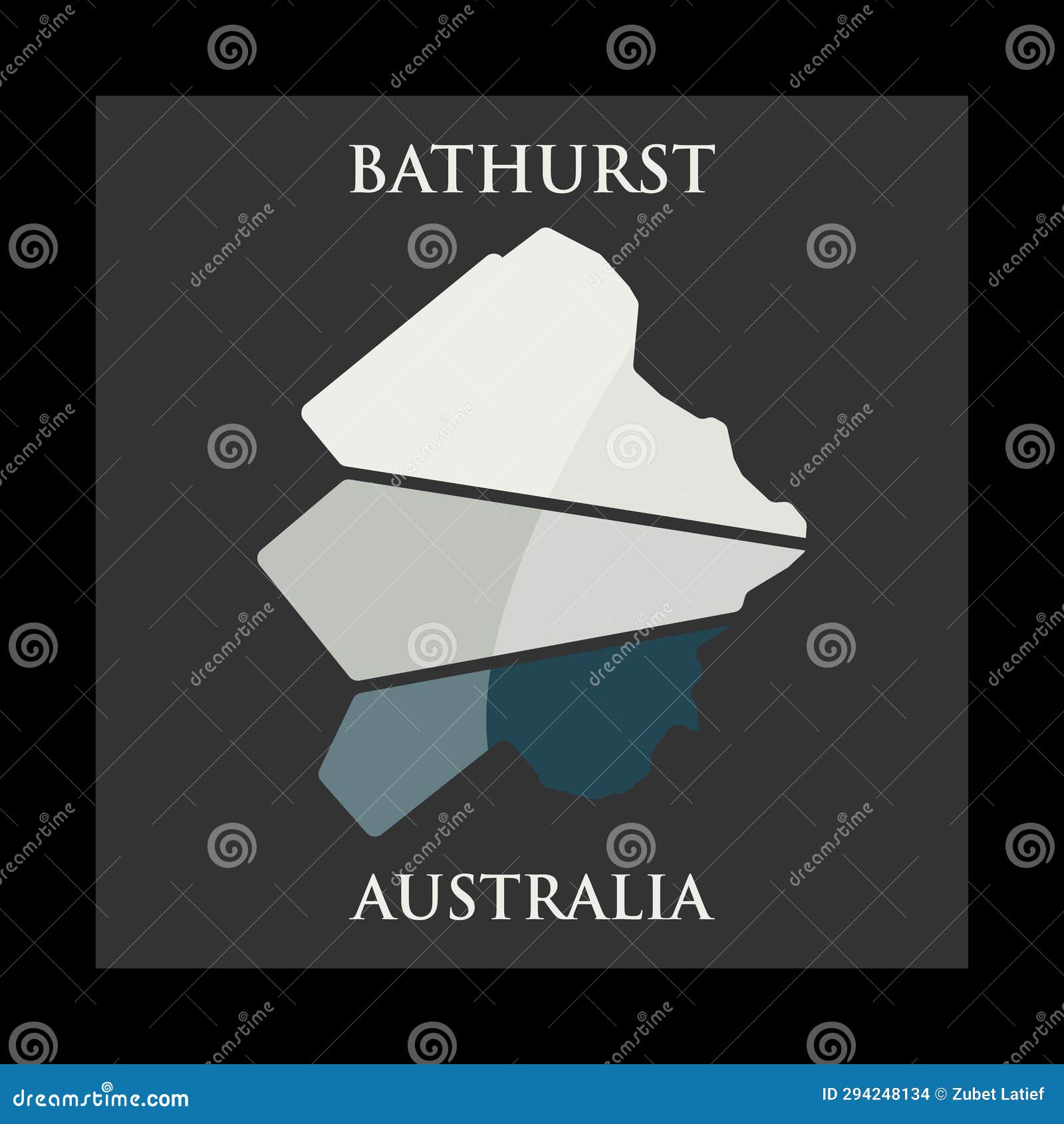 Bathurst City Map Creative Logo Stock Vector - Illustration of bathurst, abstract: 294248134
