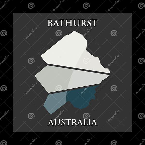 Bathurst City Map Creative Logo Stock Vector - Illustration of bathurst ...