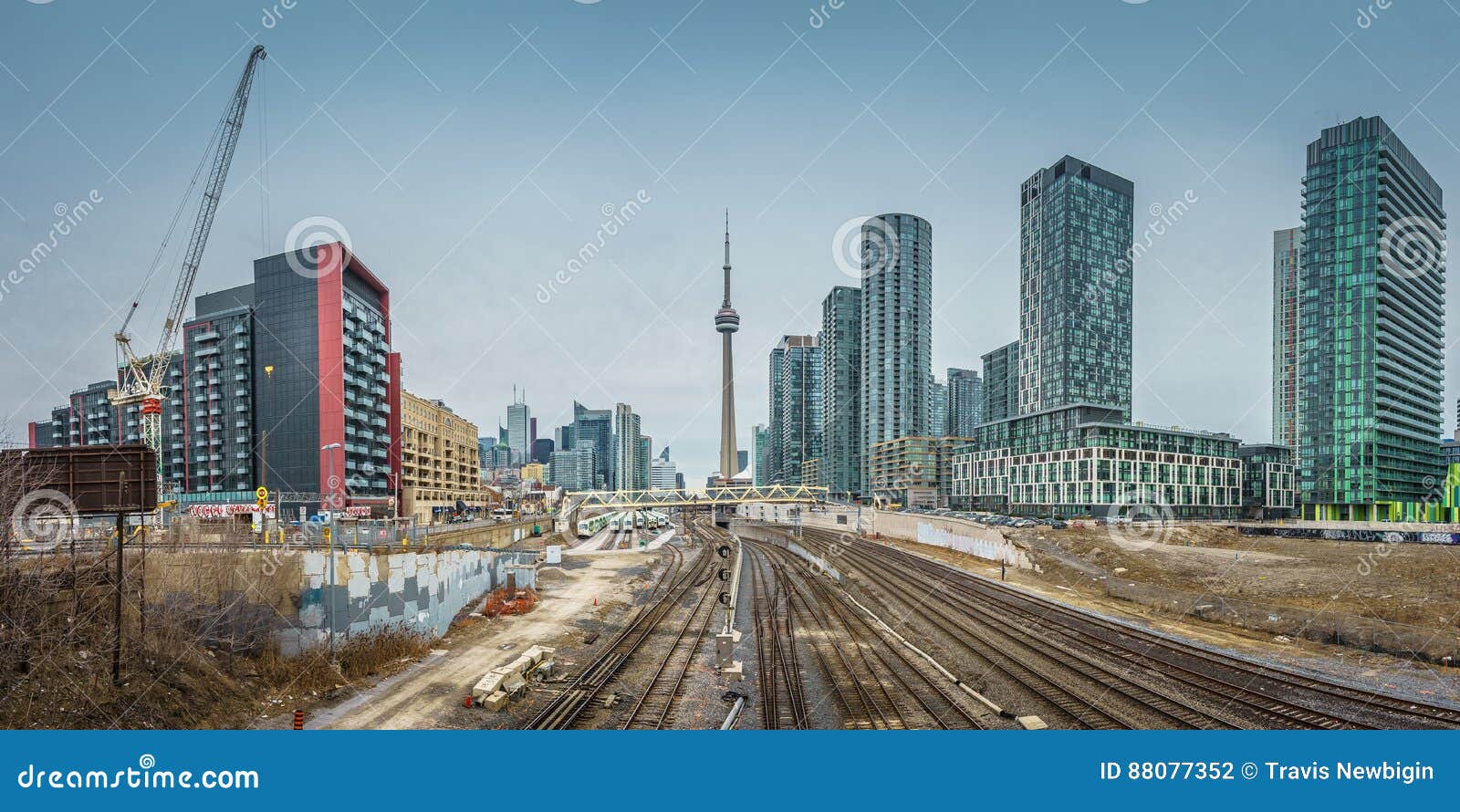 Bathurst St Bridge Looking Downtown Editorial Photography - Image of ...