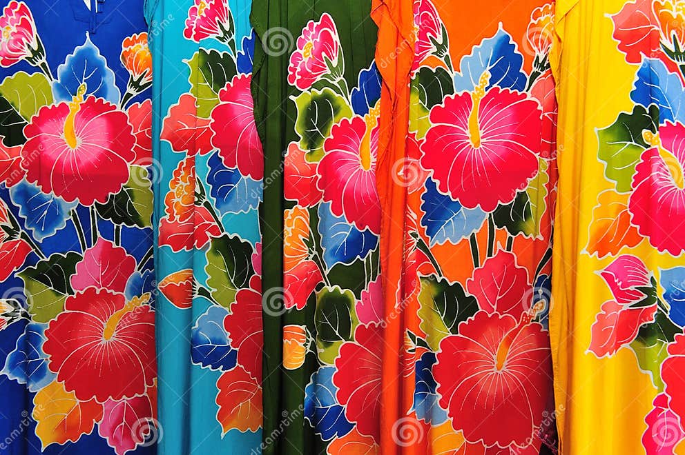 Batik stock image. Image of floral, craftsman, textiles - 13260641
