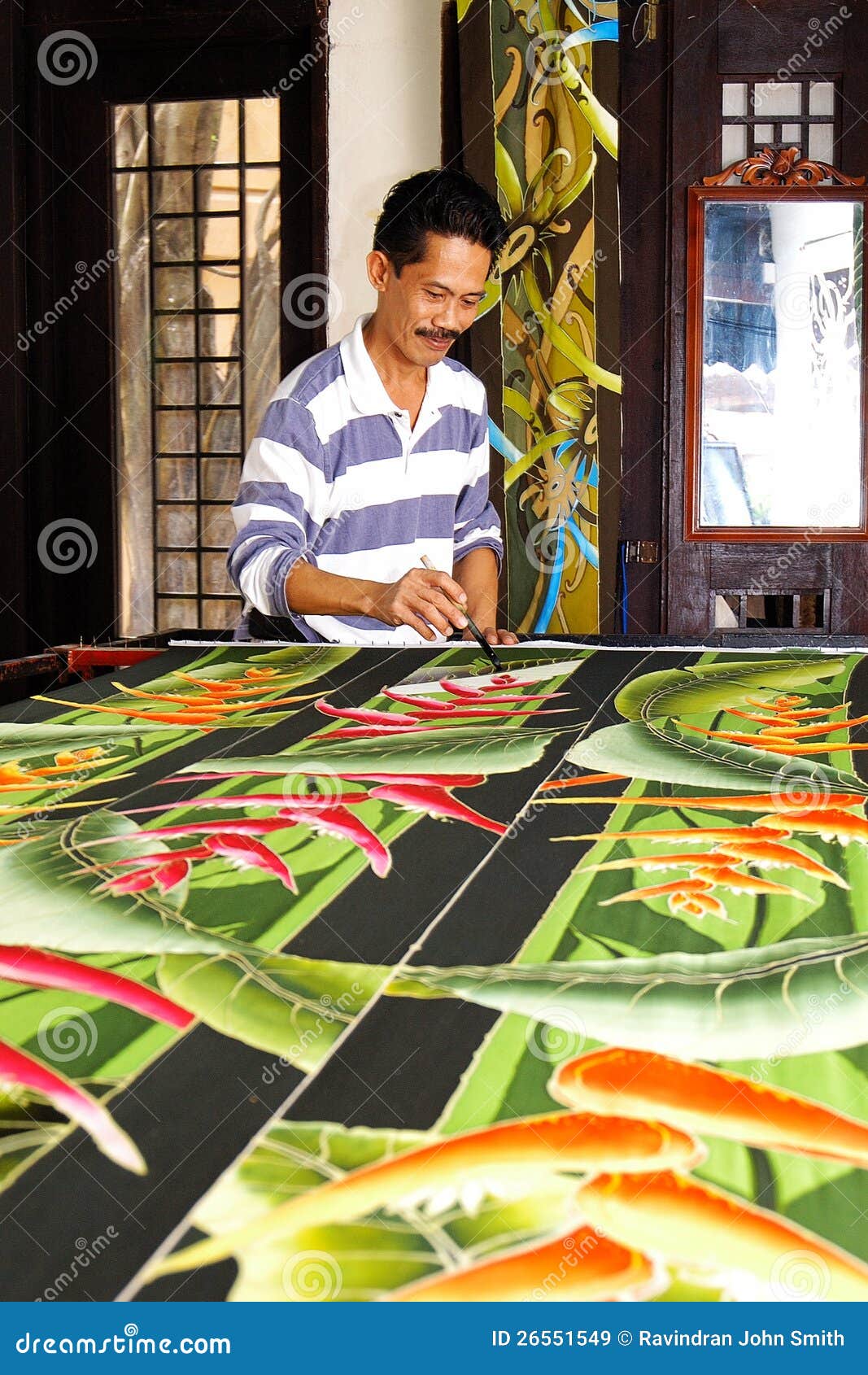 Batik editorial stock image. Image of people, cloth, kelantan - 26551549