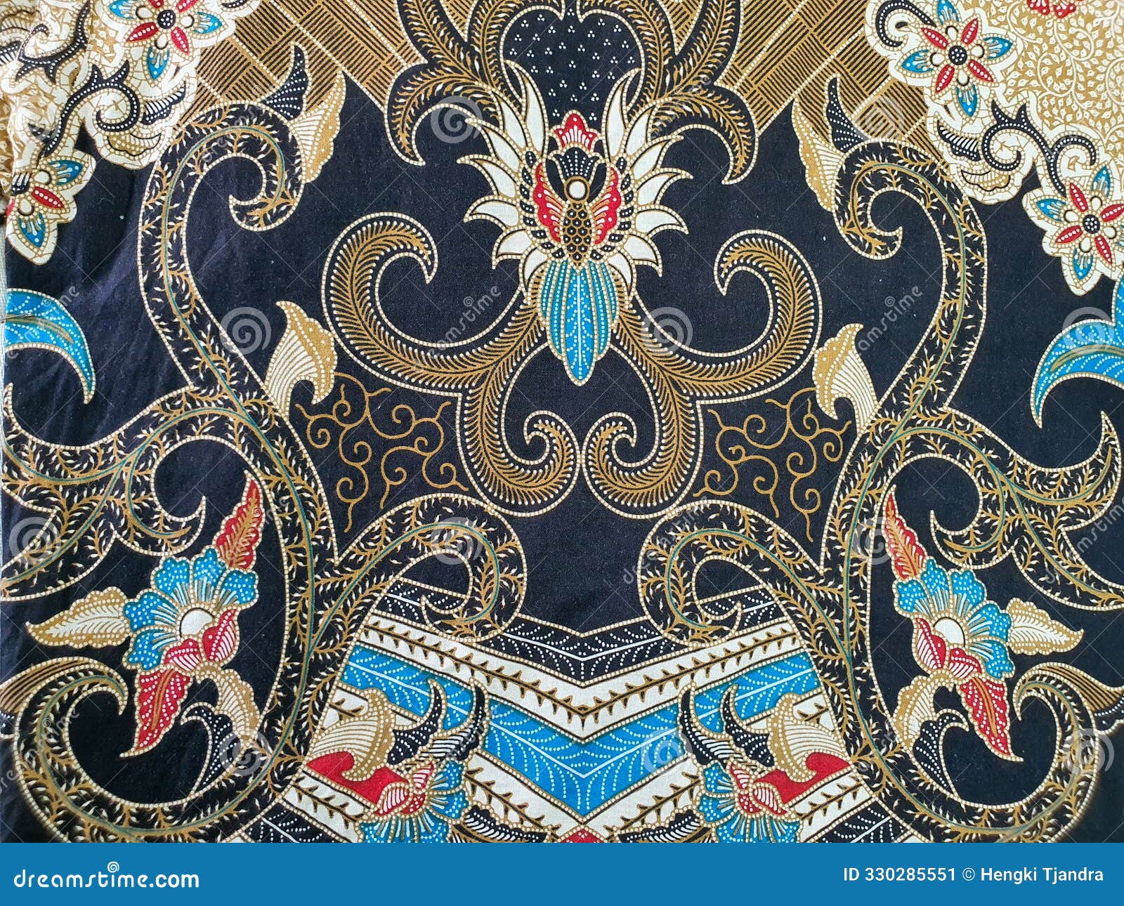 Batik with Abstract Patterns, with Mixture Colors. Batik is a Beautiful ...