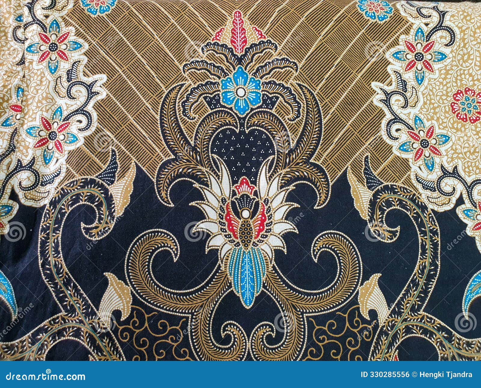 Batik with Abstract Patterns, with Mixture Colors. Batik is a Beautiful ...