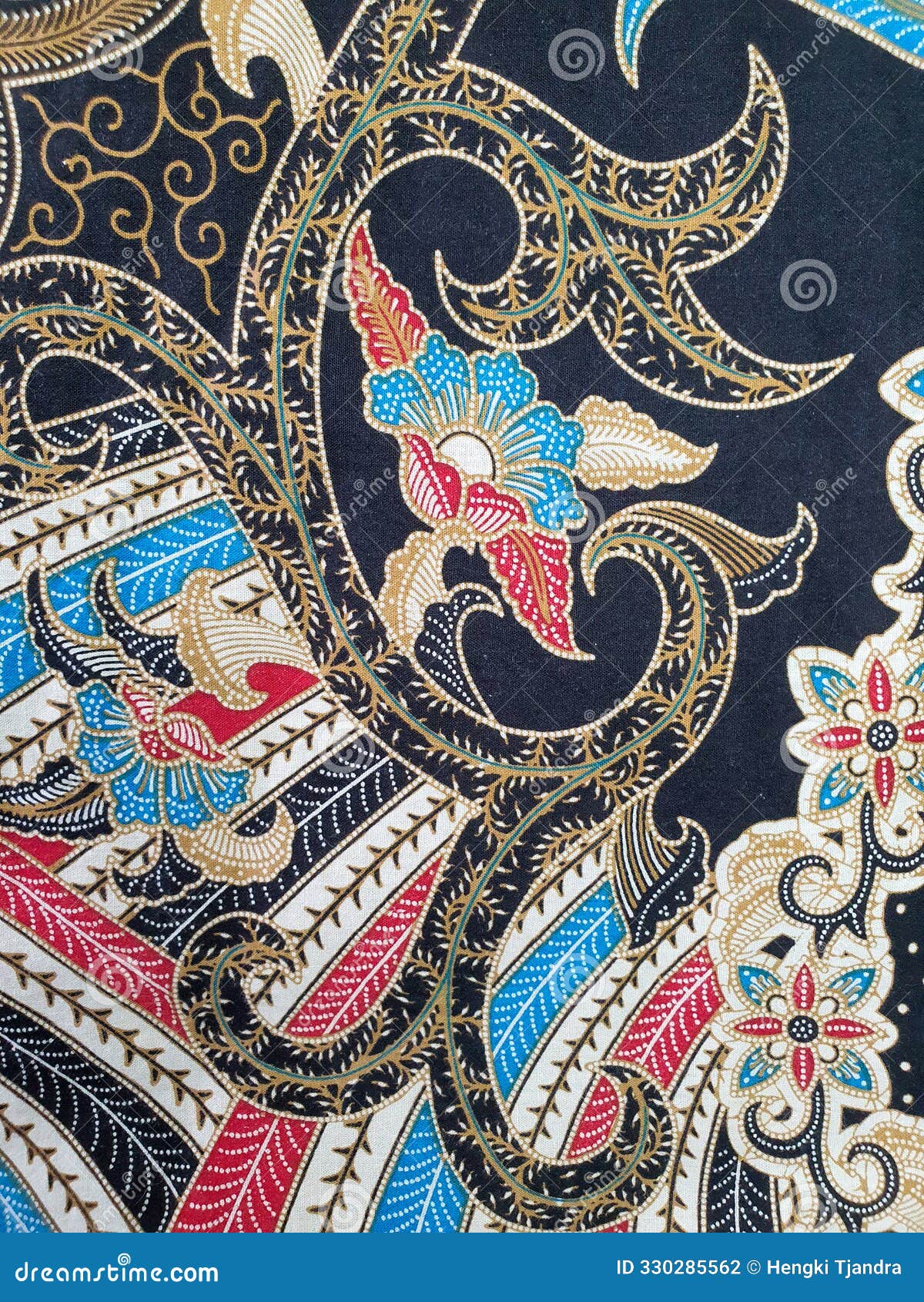 Batik with Abstract Patterns, with Mixture Colors. Batik is a Beautiful ...