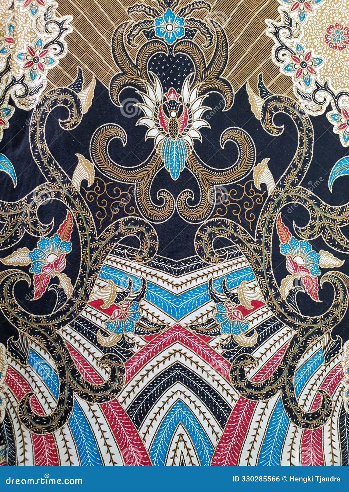 Batik with Abstract Patterns, with Mixture Colors. Batik is a Beautiful ...