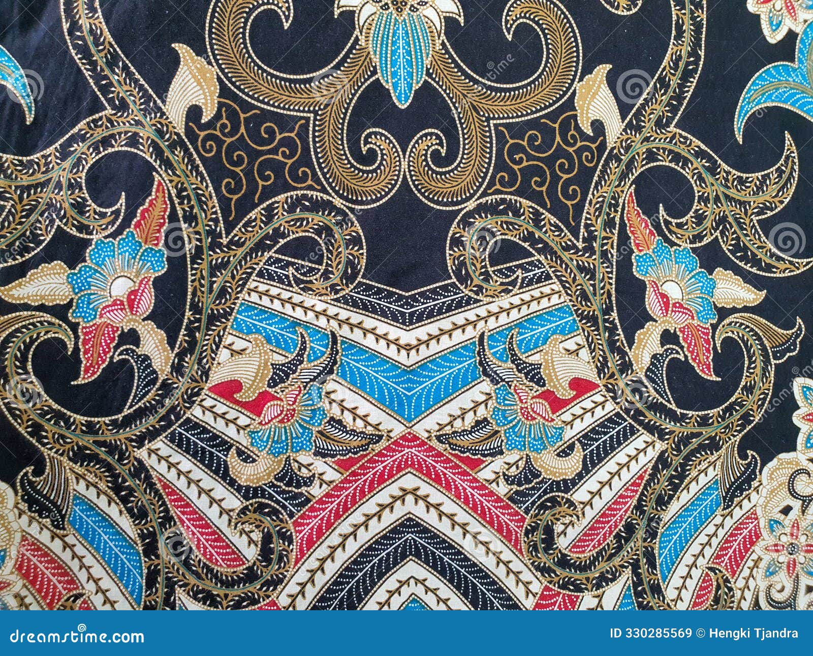 Batik with Abstract Patterns, with Mixture Colors. Batik is a Beautiful ...