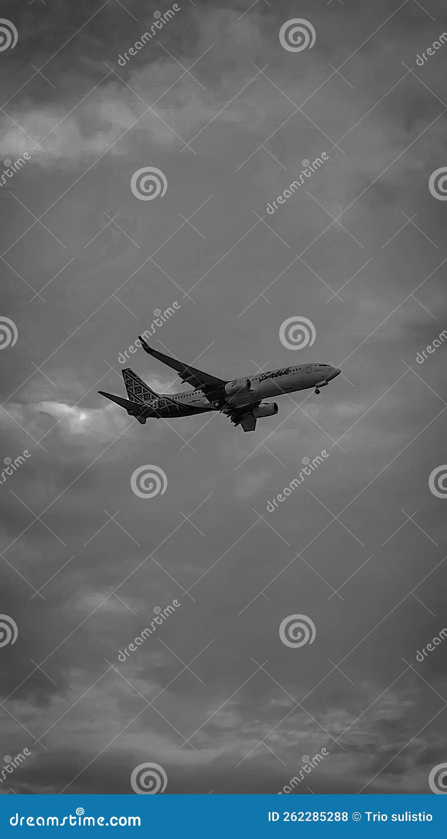 Batik airplane editorial stock photo. Image of batik - 262285288