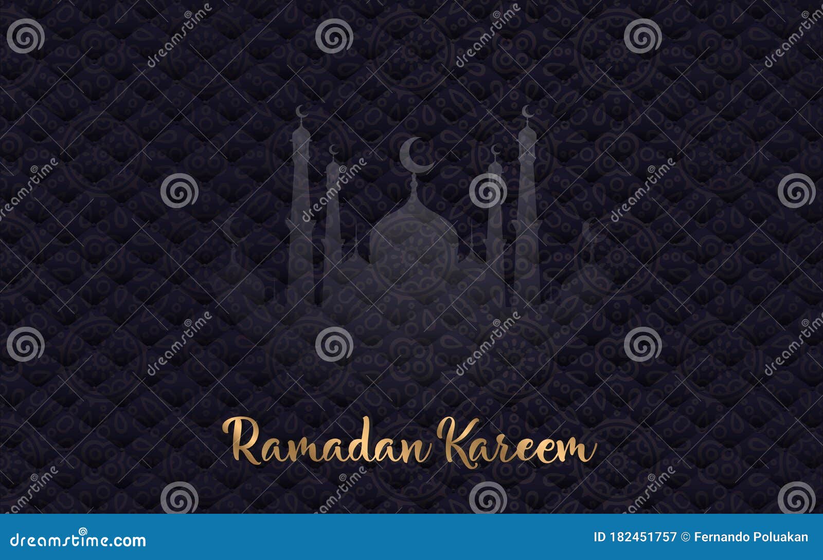 Islamic Ramadan Kareem Batik Background Stock Vector - Illustration of ...