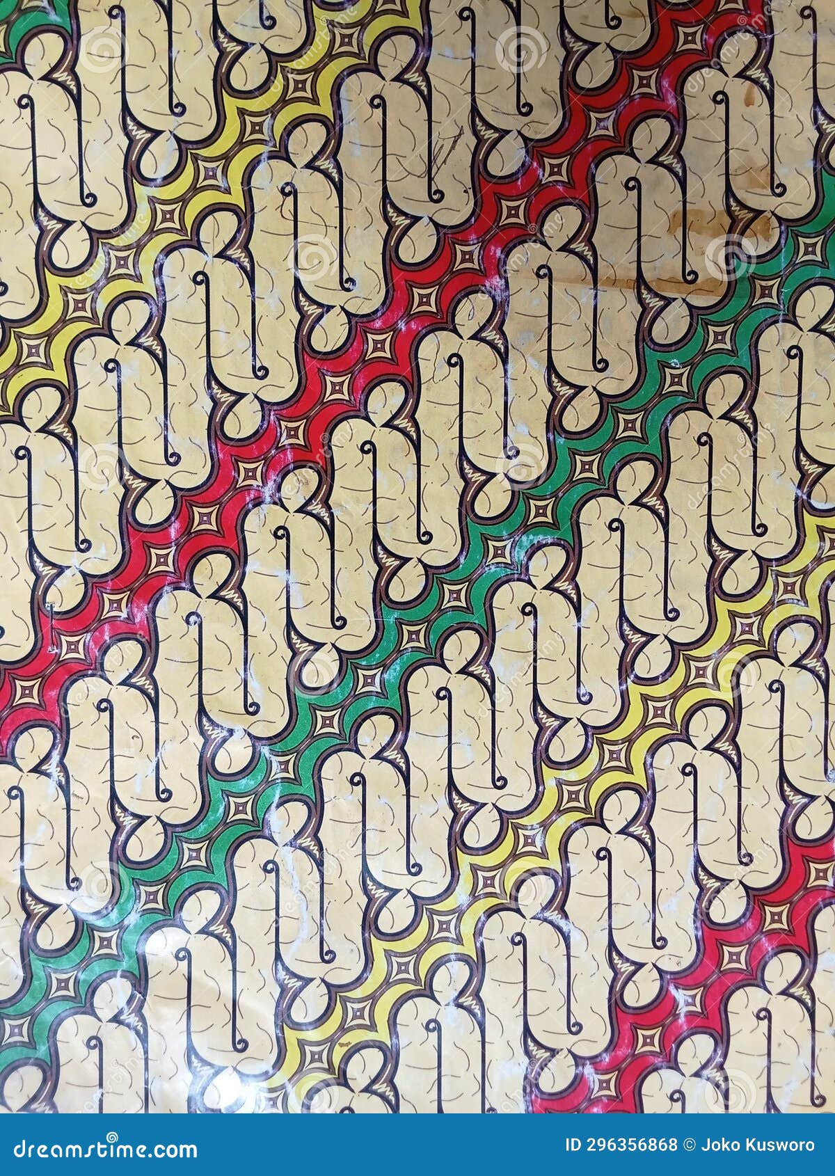 The Batik Background Concept with Bright and Elegant Colors is Very ...