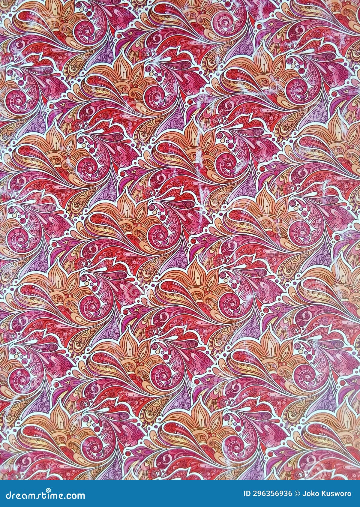 The Batik Background Concept with Bright and Elegant Colors is Very ...