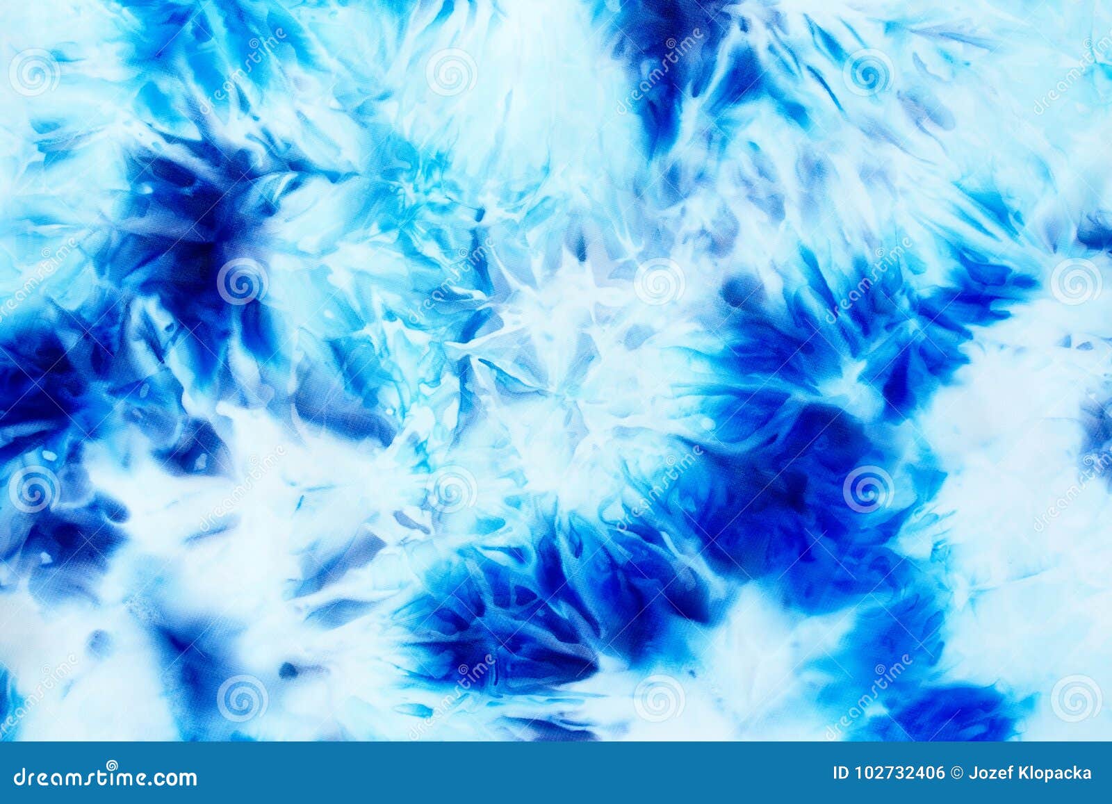 Batik Background, Textile Batik Structure. Blue Color. Stock Photo ...