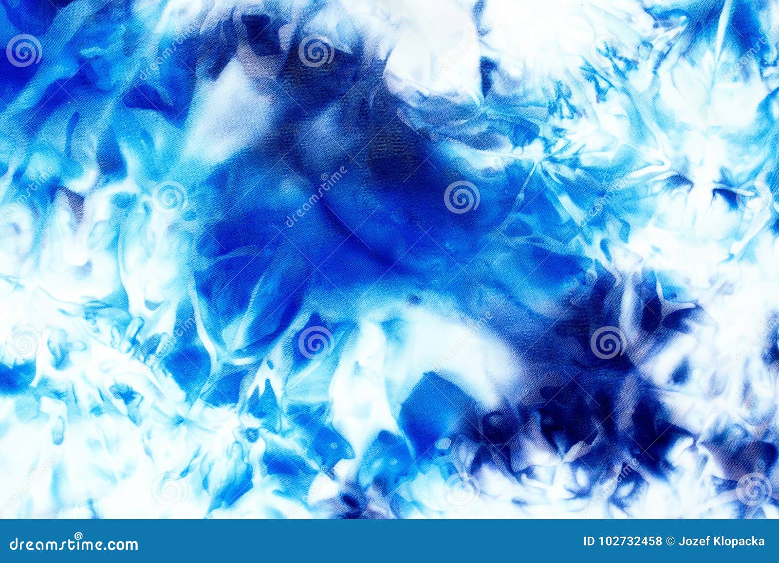 Batik Background, Textile Batik Structure. Blue Color. Stock Photo ...