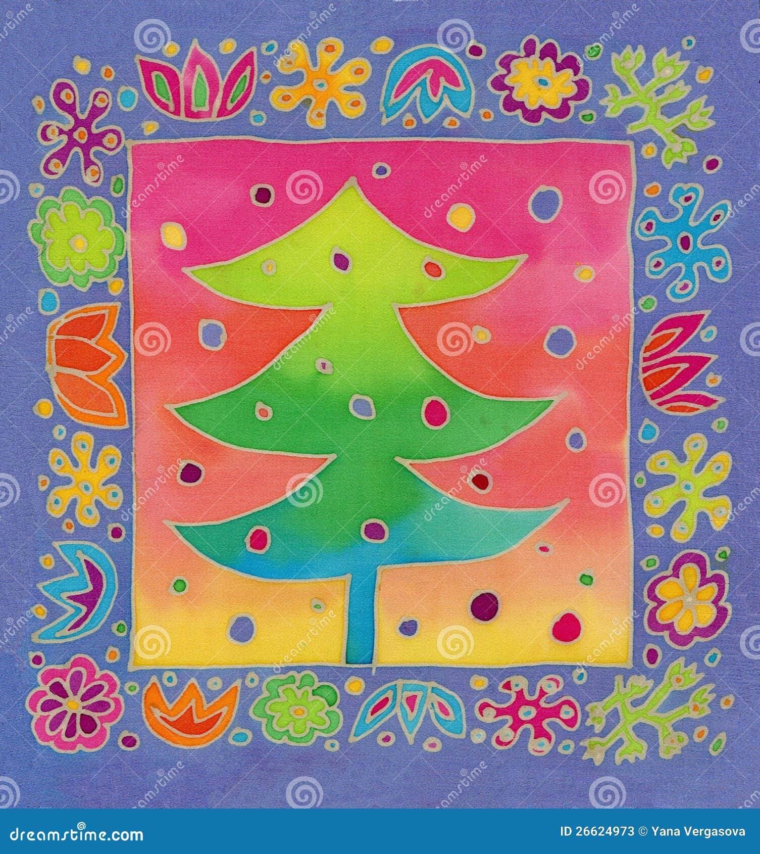 Batik christmas tcard stock illustration. Illustration of creative ...