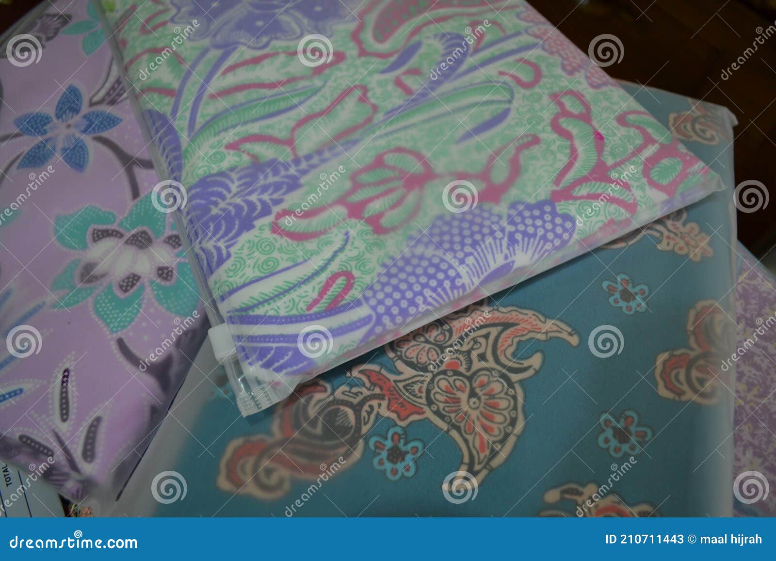 Batik cloth in a wrap stock image. Image of malay, ethnic - 210711443