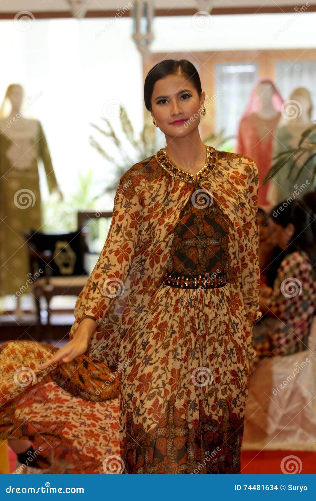 Batik clothes editorial stock image. Image of batik, solo - 74481634