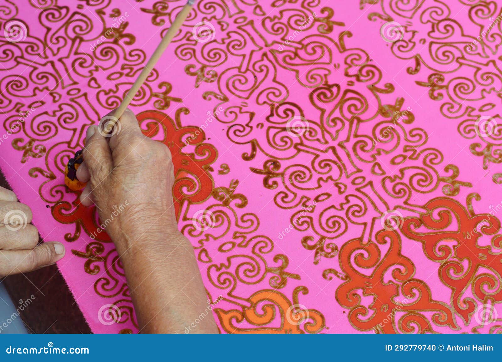 Batik stock photo. Image of fashion, cotton, beautiful - 292779740