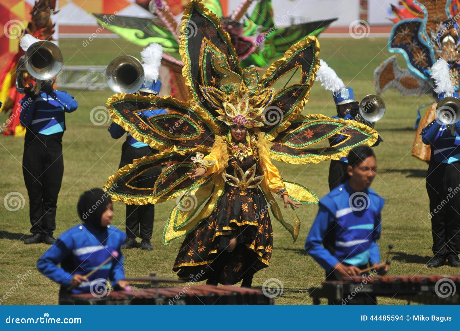 Batik Costume editorial stock image. Image of entertainment - 44485594