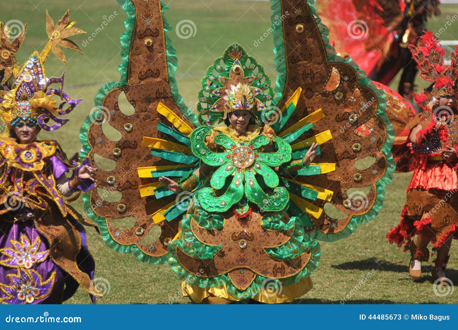 Batik Costume editorial stock photo. Image of perform - 44485673