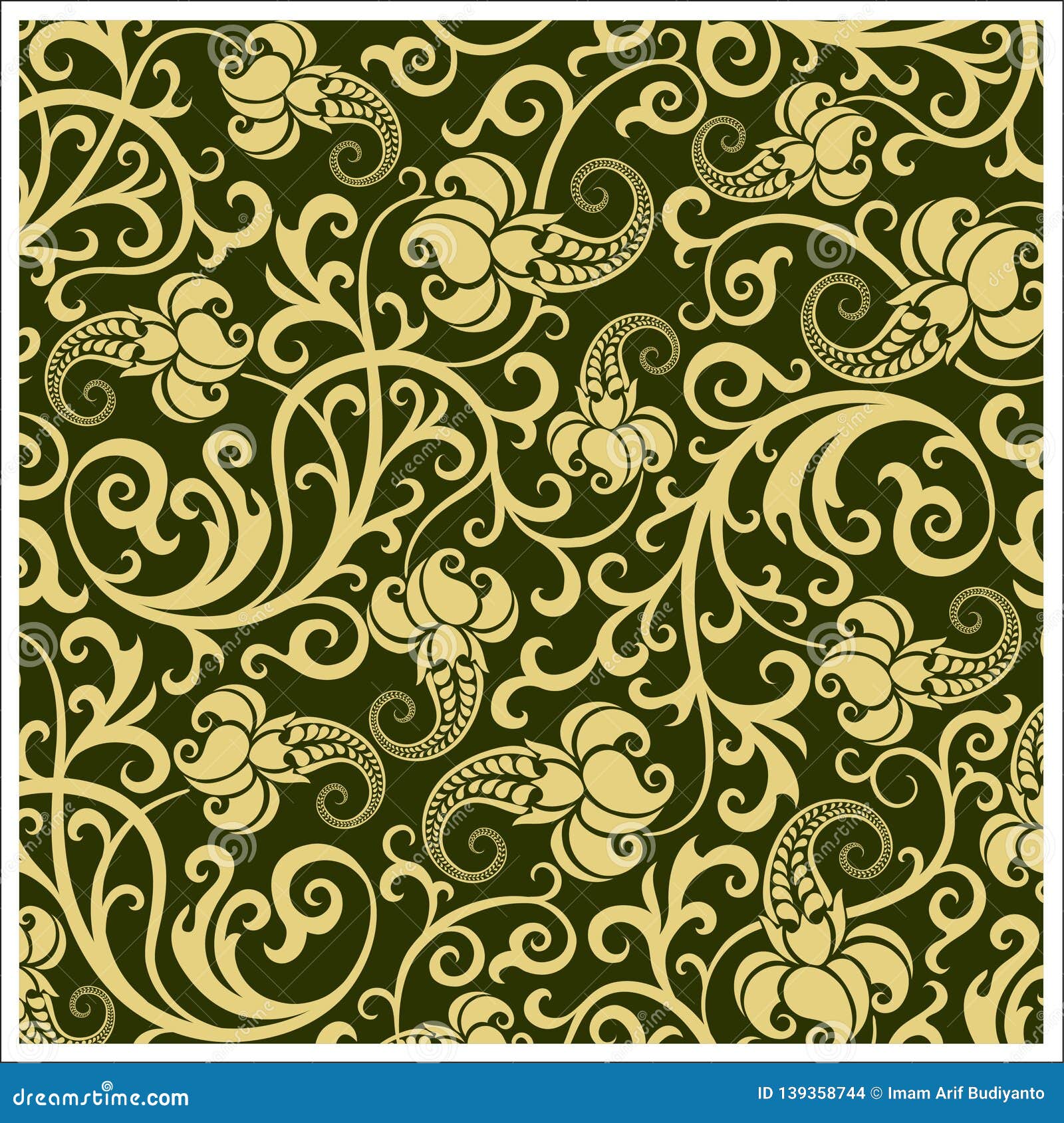 Vector Batik Design Style Patterns Stock Vector - Illustration of ...