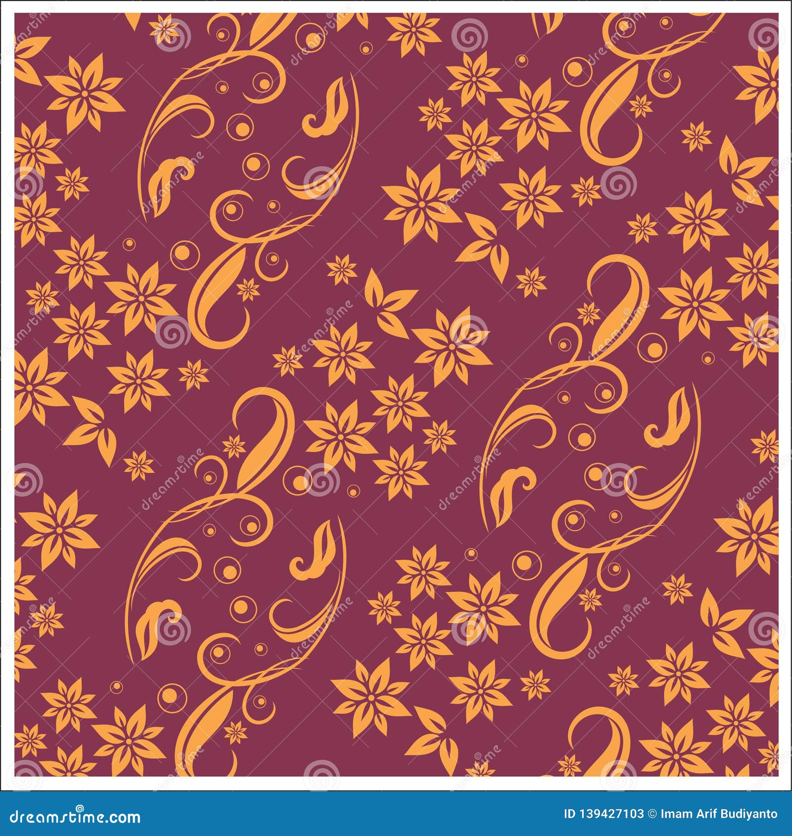 Vector Batik Design Style Patterns Stock Vector - Illustration of ...