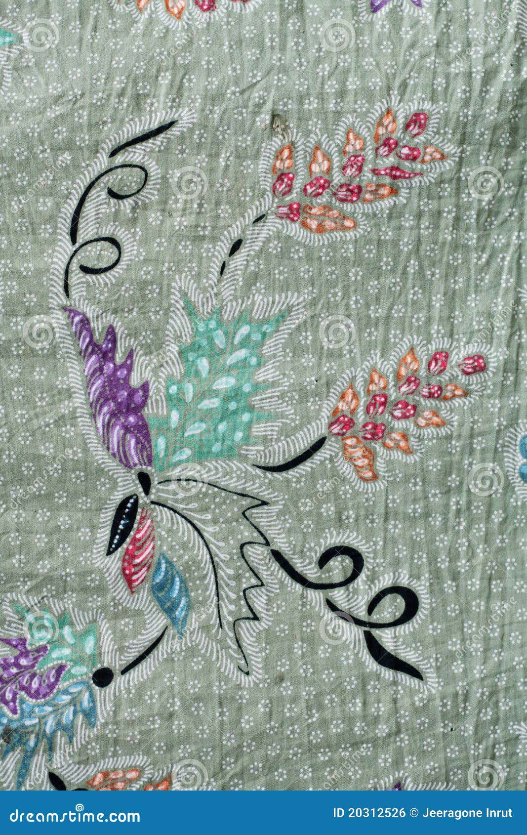 Batik design in Thailand stock photo. Image of detail - 20312526